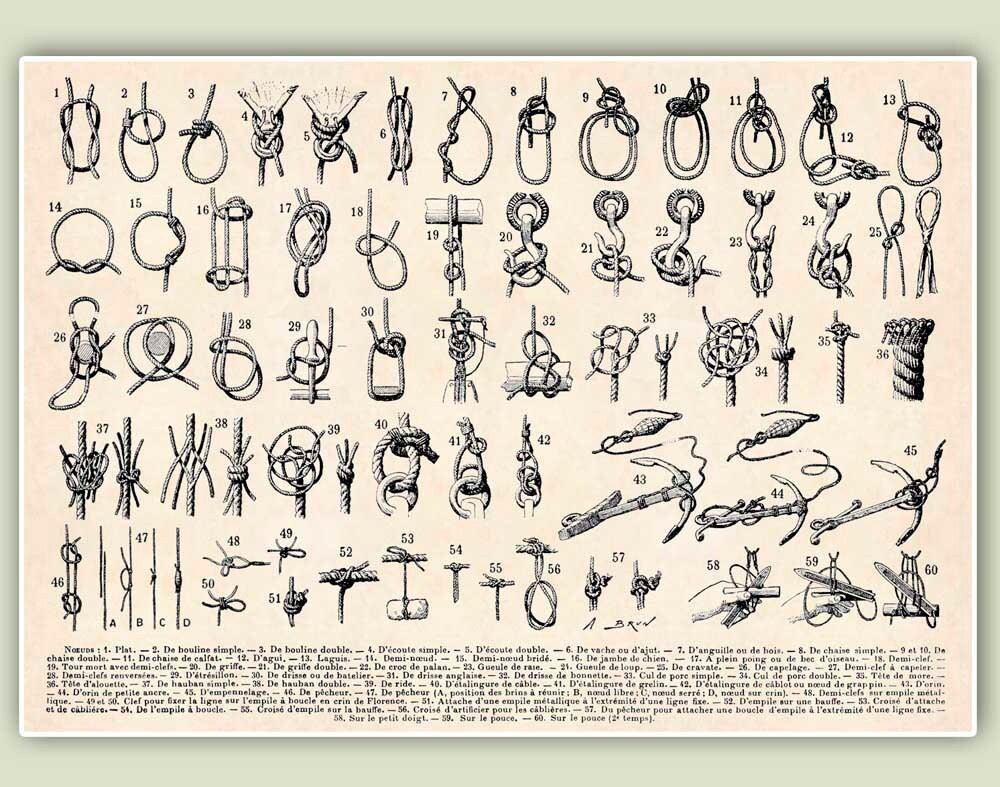 Nautical Knots Poster