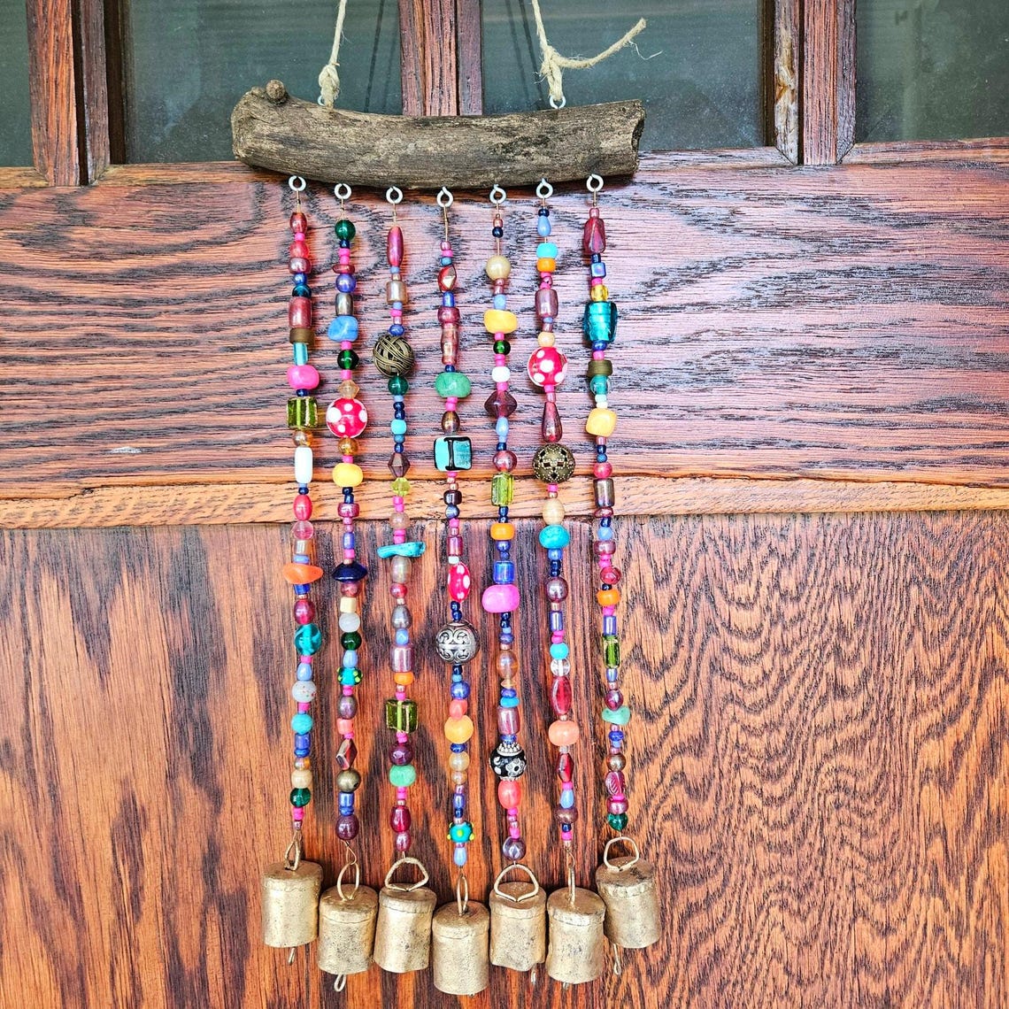 Handmade Boho Windchime Glass Beaded Wind Chime Boho Eclectic Hippie - Etsy