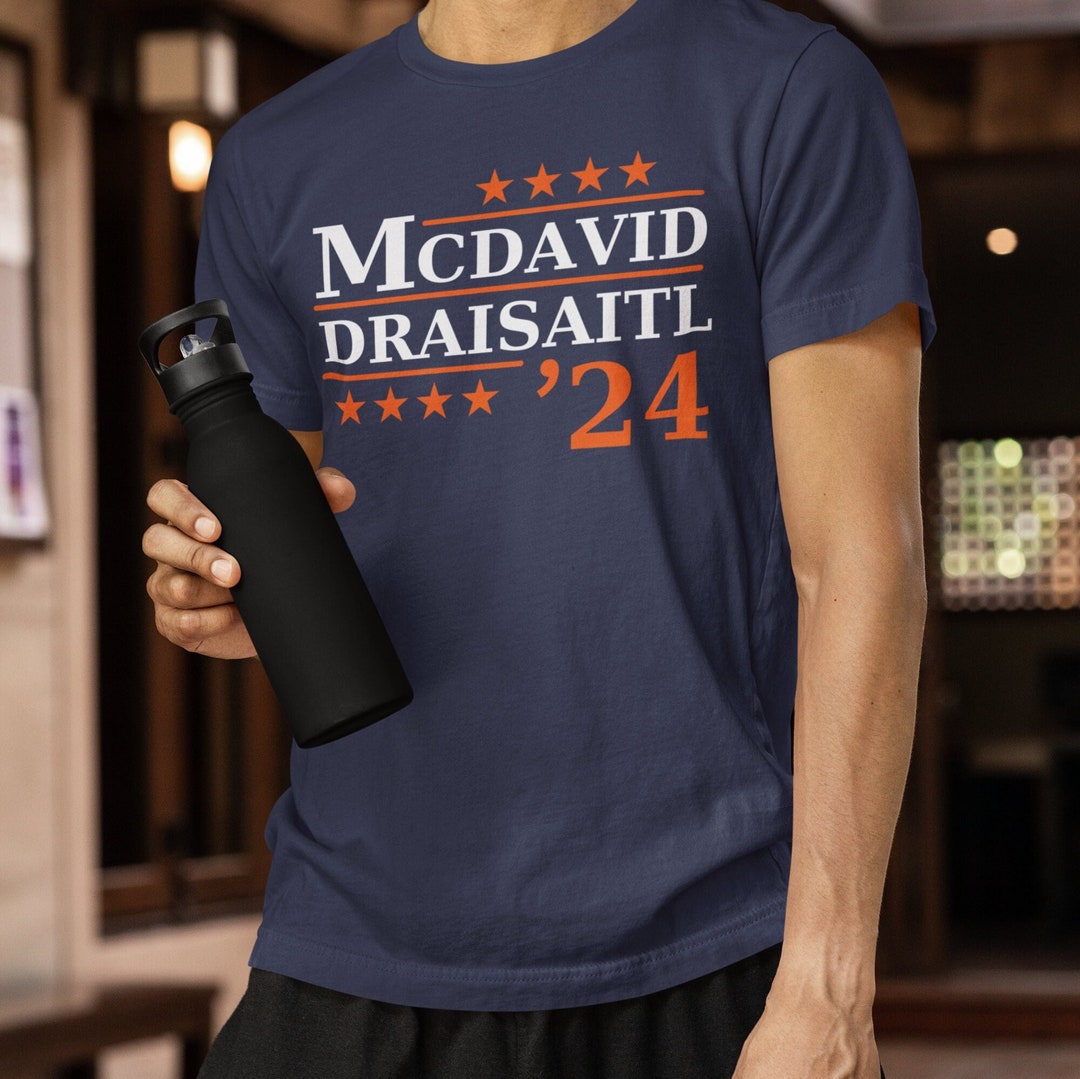 Connor Mcdavid & Draisaitl 2024 Campaign T Shirt Connor Mcdavid 2024 ...
