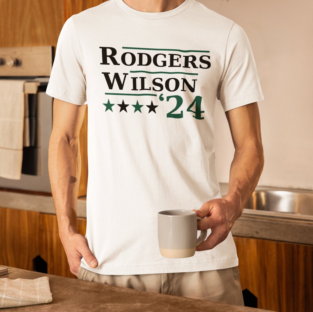 Aaron Rodgers & Wilson 2024 T Shirt, Funny Unisex Election Shirt, New ...