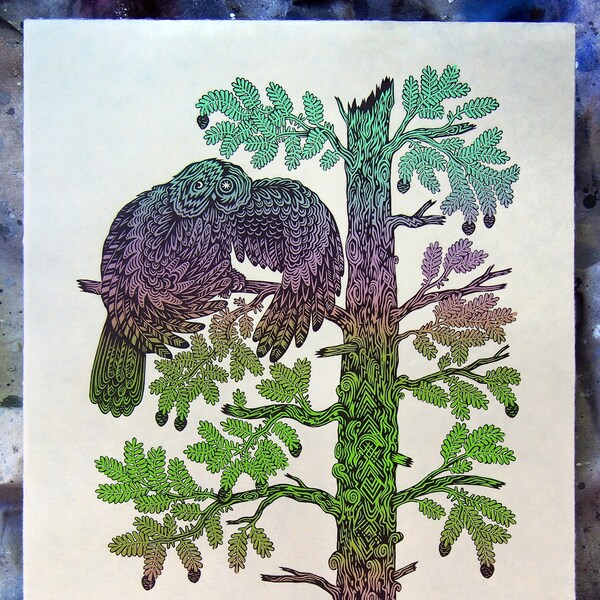 Color Woodcut - Etsy