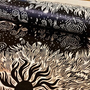 YIN-YANG - B&W Woodcut Print, Woodblock Print by Tugboat Printshop ...