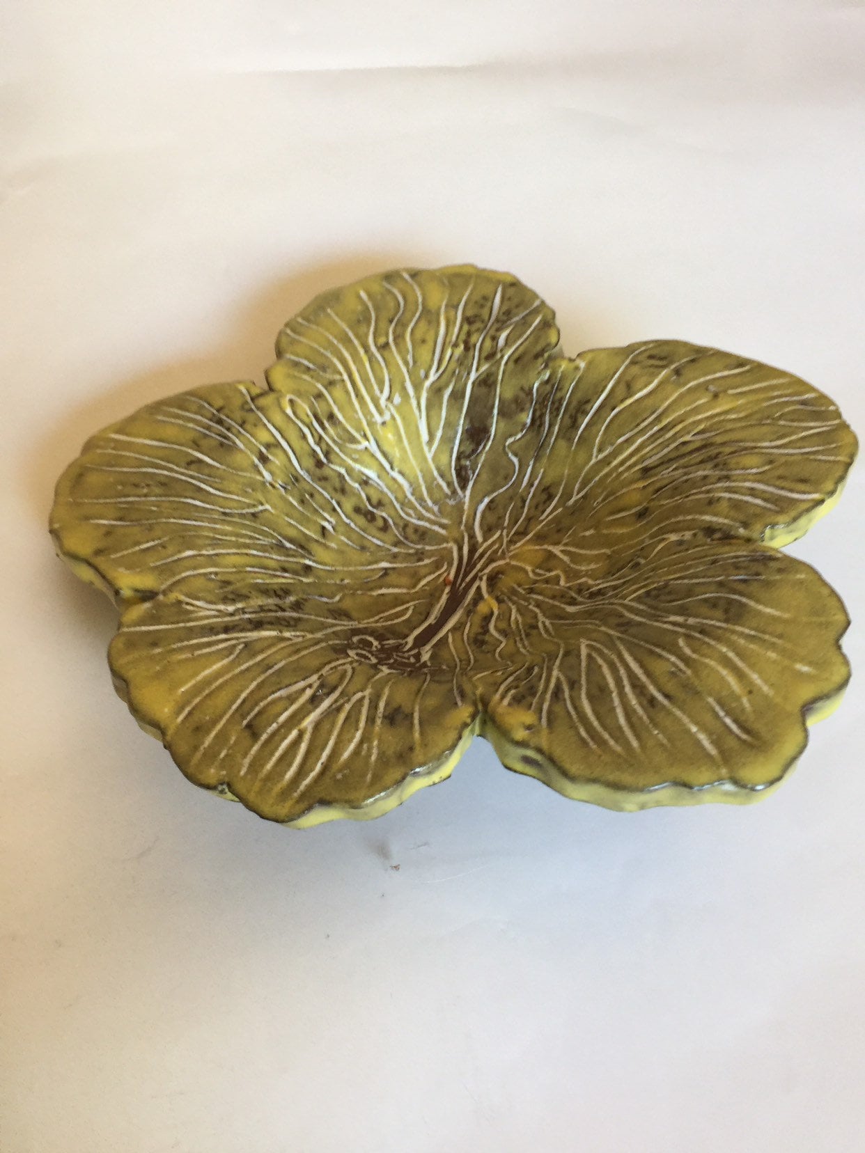 Carved Matte Yellow Hibiscus Flower Butterfly Puddler Feeder - Etsy