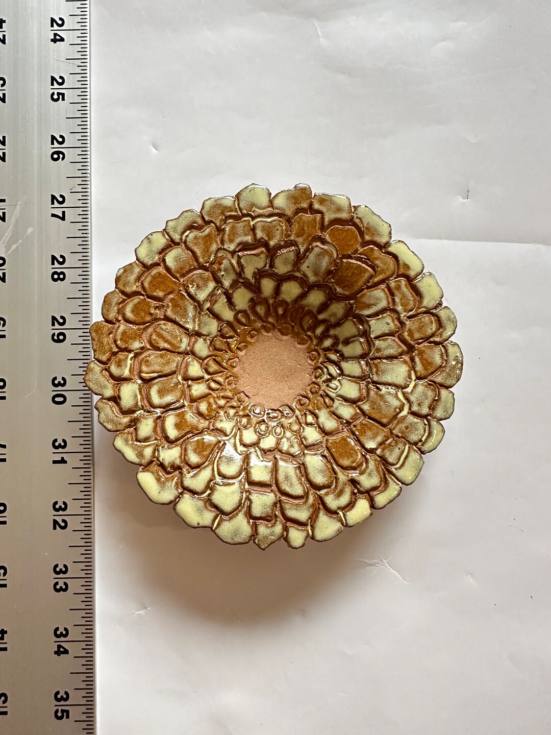 Carved Pale Yellow Chrysanthemum Flower Butterfly Puddler Feeder - Etsy