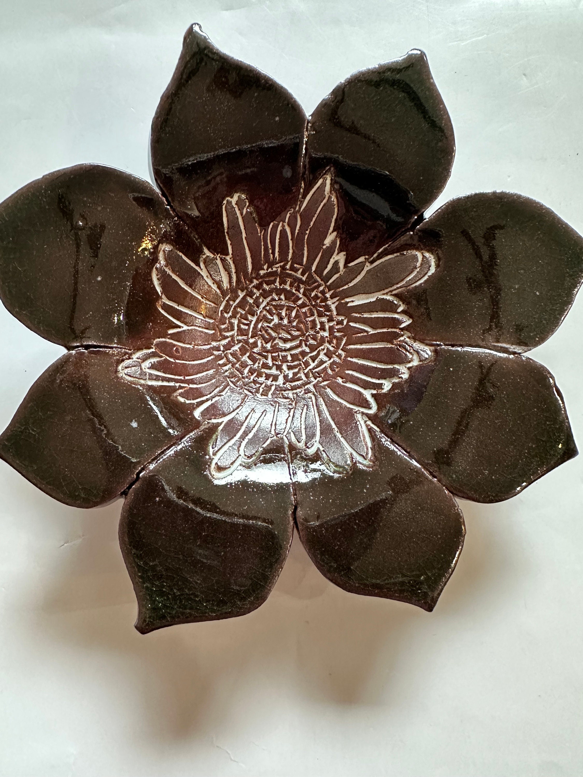 Dark & Broody Brown Anemone Flower Butterfly Puddler - Etsy