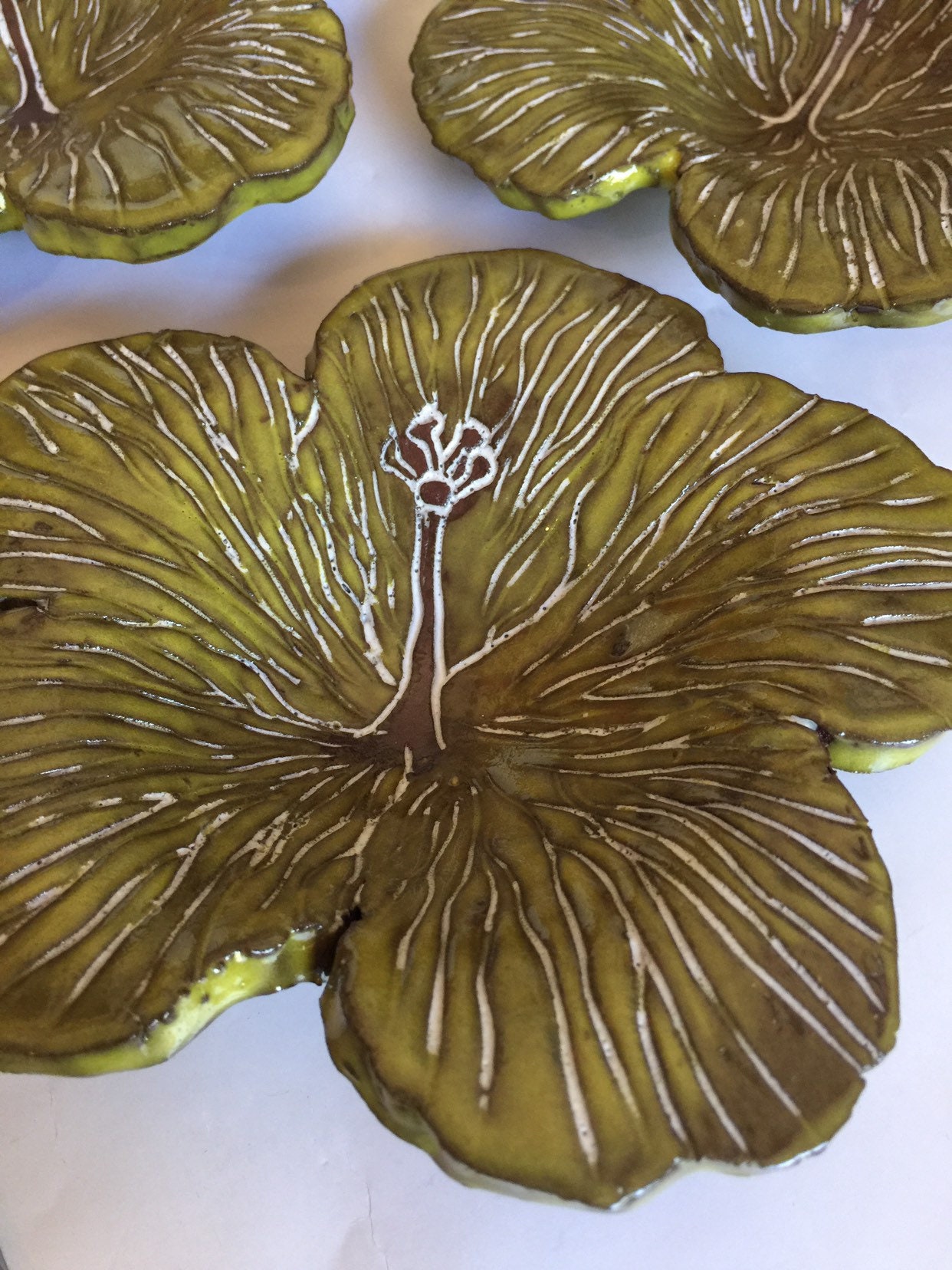 Carved Yellow Hibiscus Flower Butterfly Puddler Feeder - Etsy