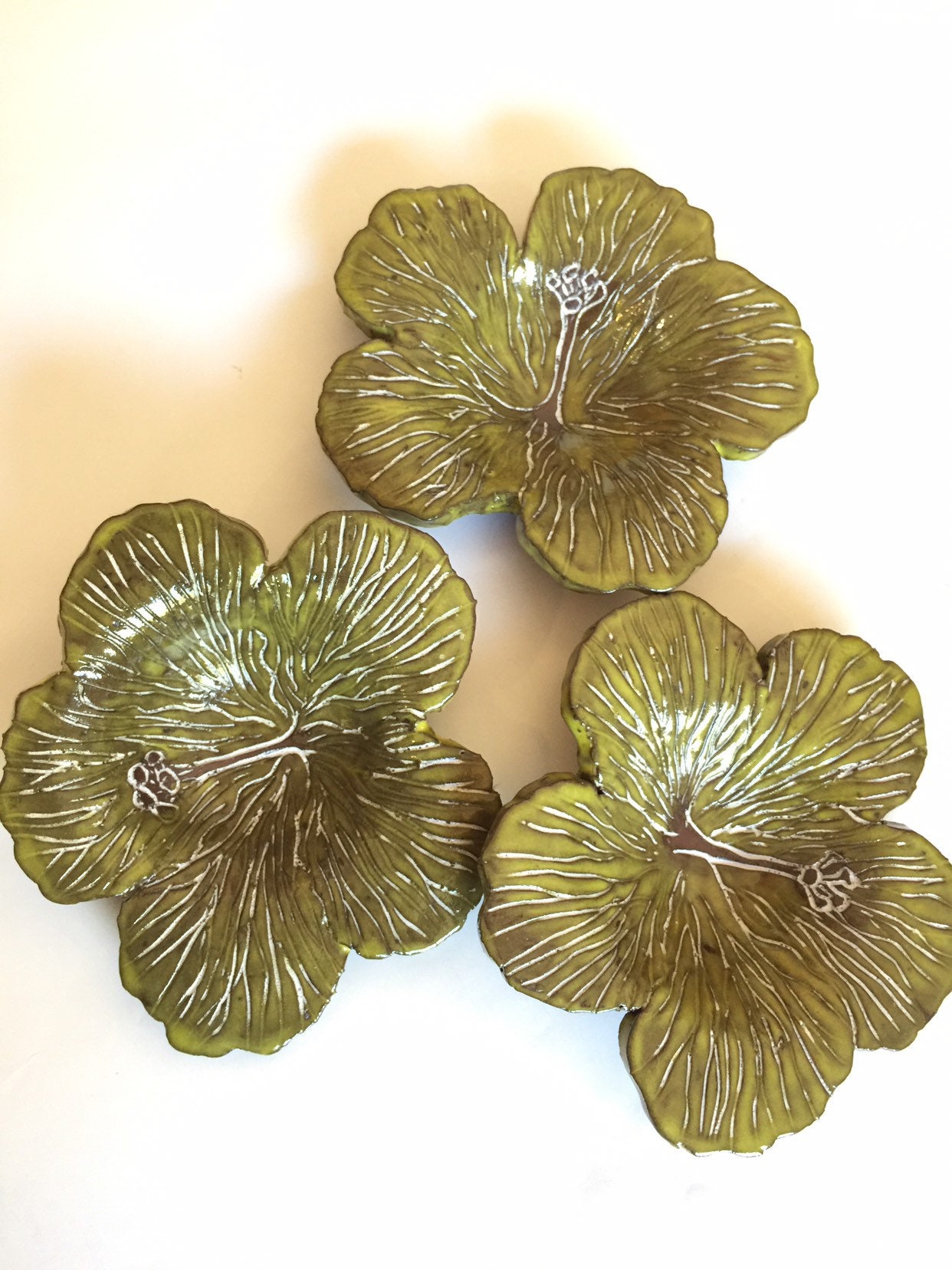 Carved Yellow Hibiscus Flower Butterfly Puddler Feeder - Etsy