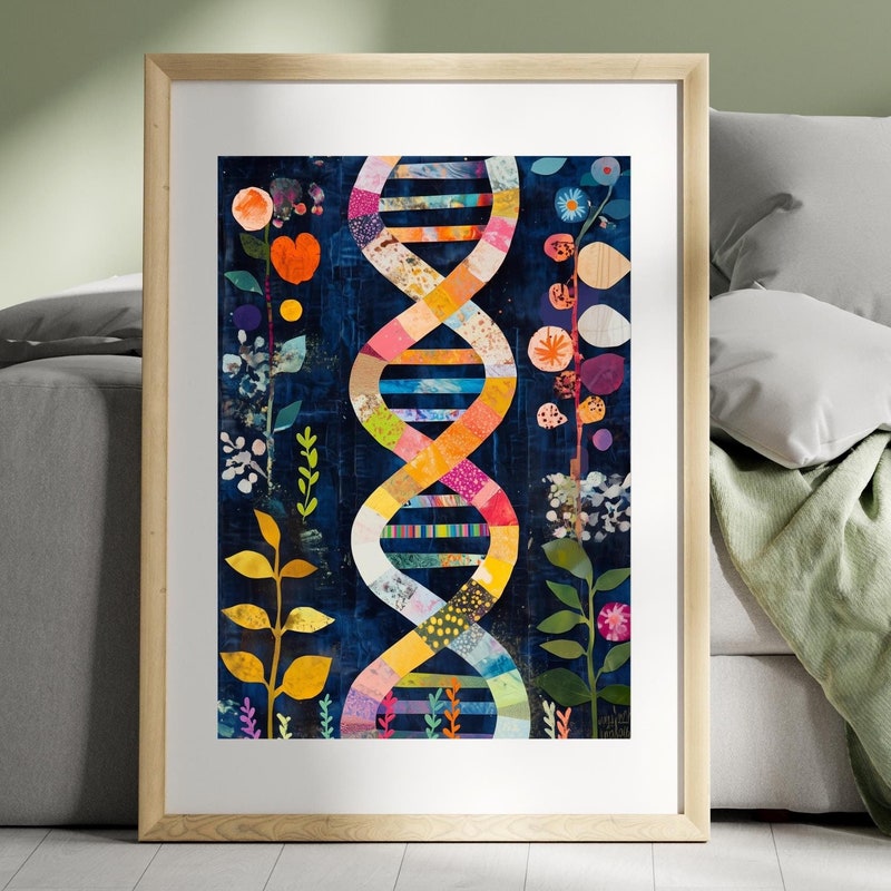Genetics Dna Poster - Etsy