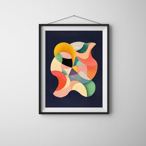 Curled Dimensions | Calabi–yau Manifold Abstract Art Print | String ...