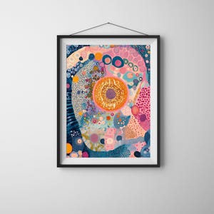 Animal Cell by Avery Crane | Colorful Biology Art Print | Educational ...