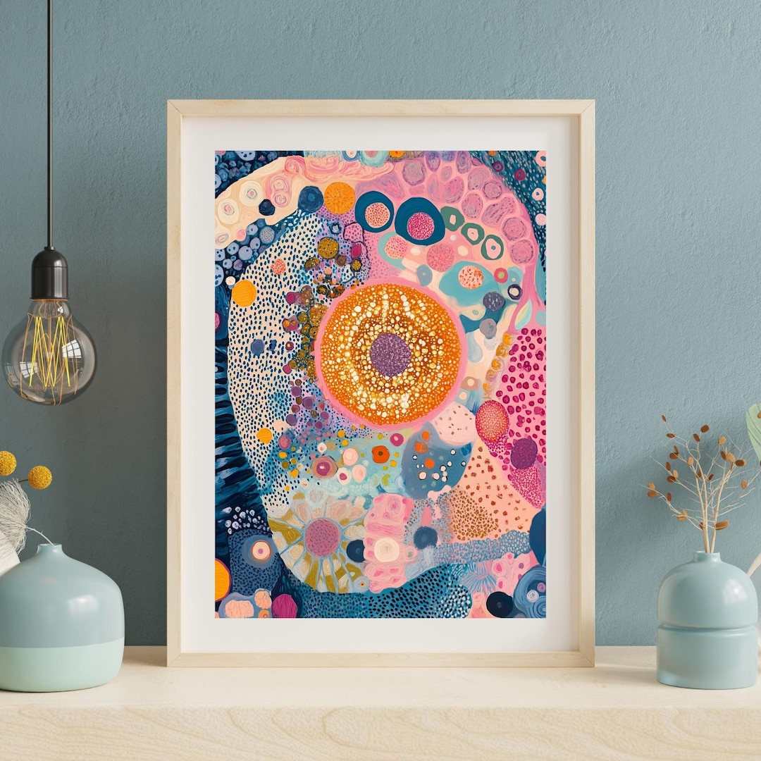 Animal Cell by Avery Crane | Colorful Biology Art Print | Educational ...
