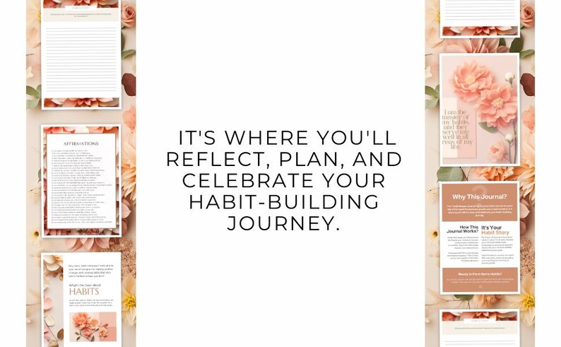 2025 Habit Tracker Digital PDF Printable Personal Development Guided ...