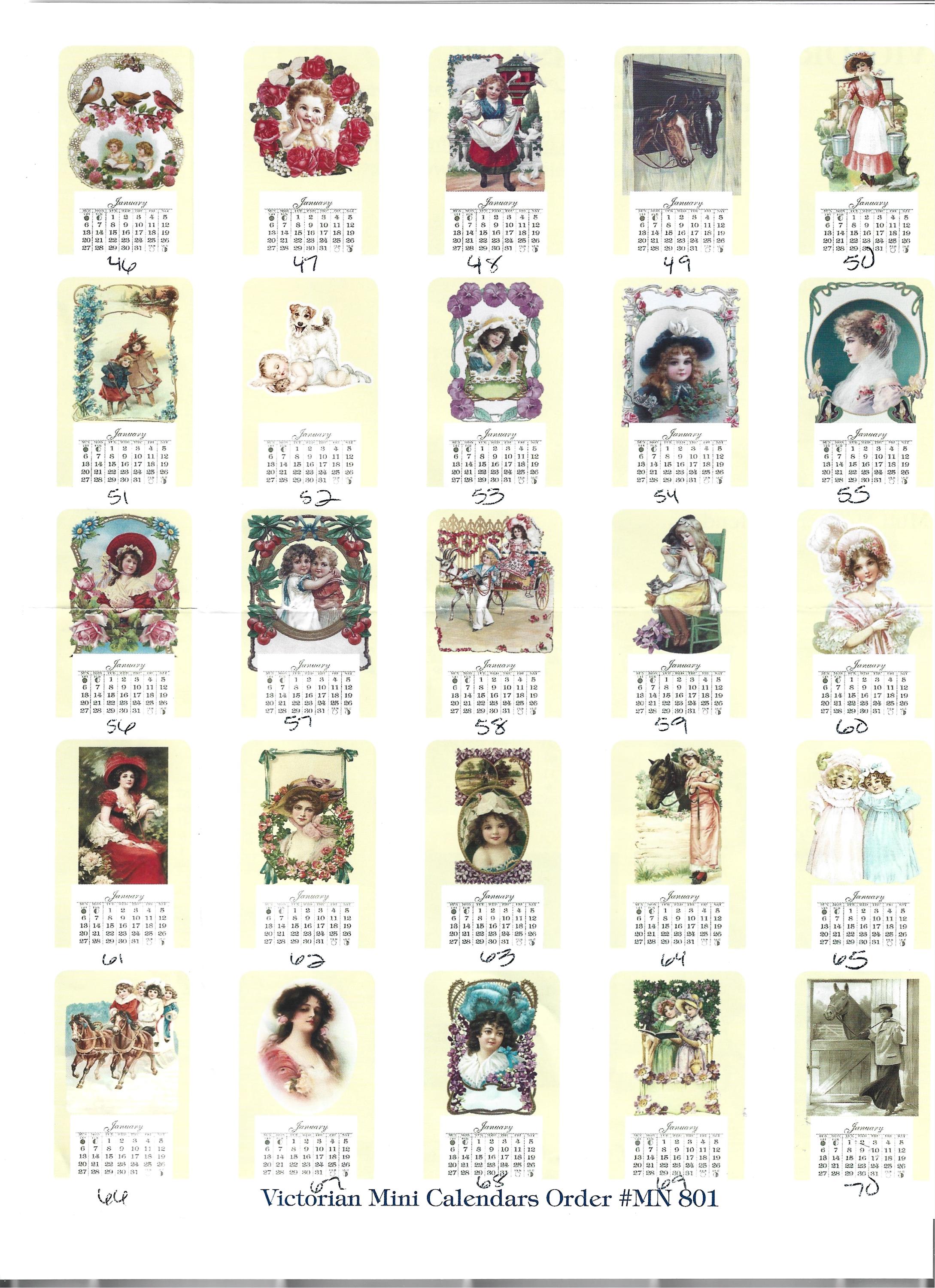2026 Vintage Mini Calendar With Magnet - Etsy