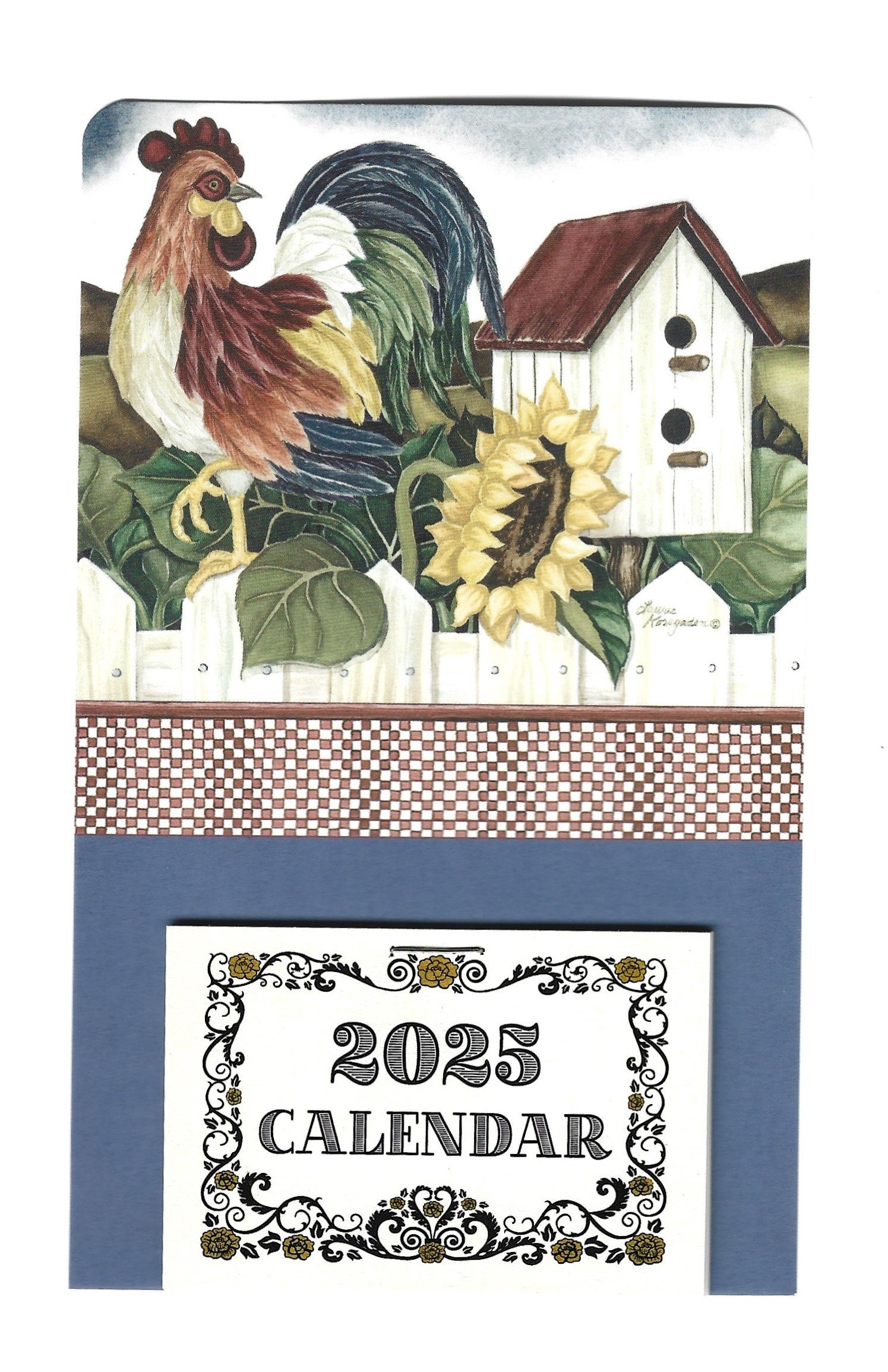 2025 Vintage Mini Calendar With Magnet - Etsy
