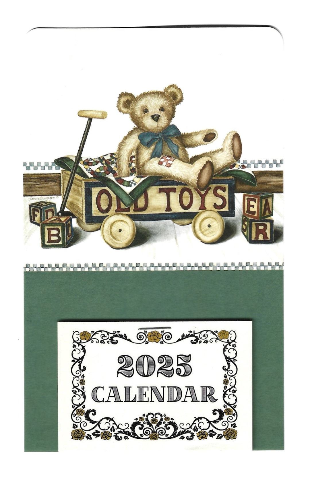 2025 Vintage Mini Calendar With Magnet - Etsy
