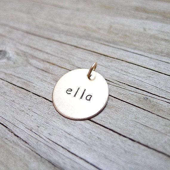 Gold Name Pendant Add or Replace a Goldfilled Charm - Etsy