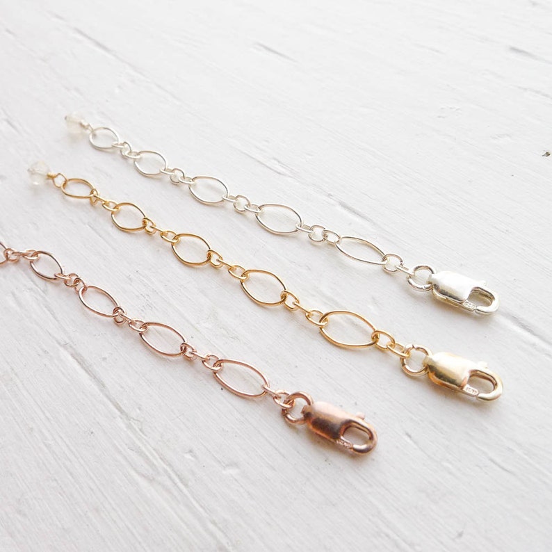 Necklace Extender Sterling Silver Expandable Chain Bracelet - Etsy