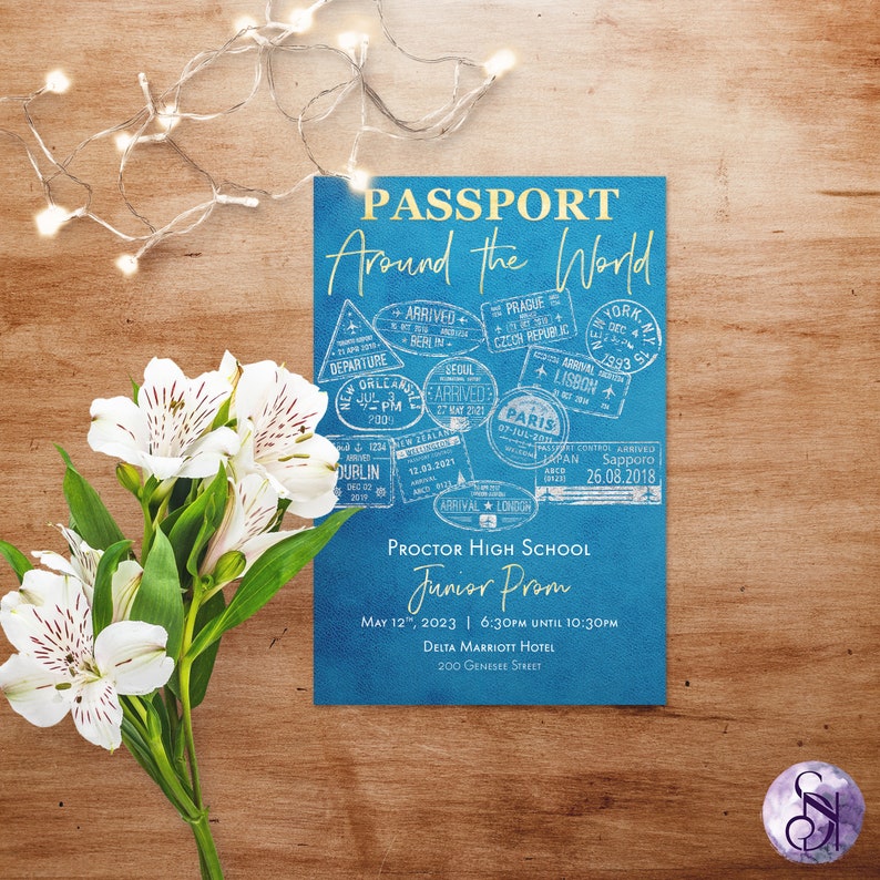 Passport | Multi-purpose Party Invitation | Personalized, Customizable ...