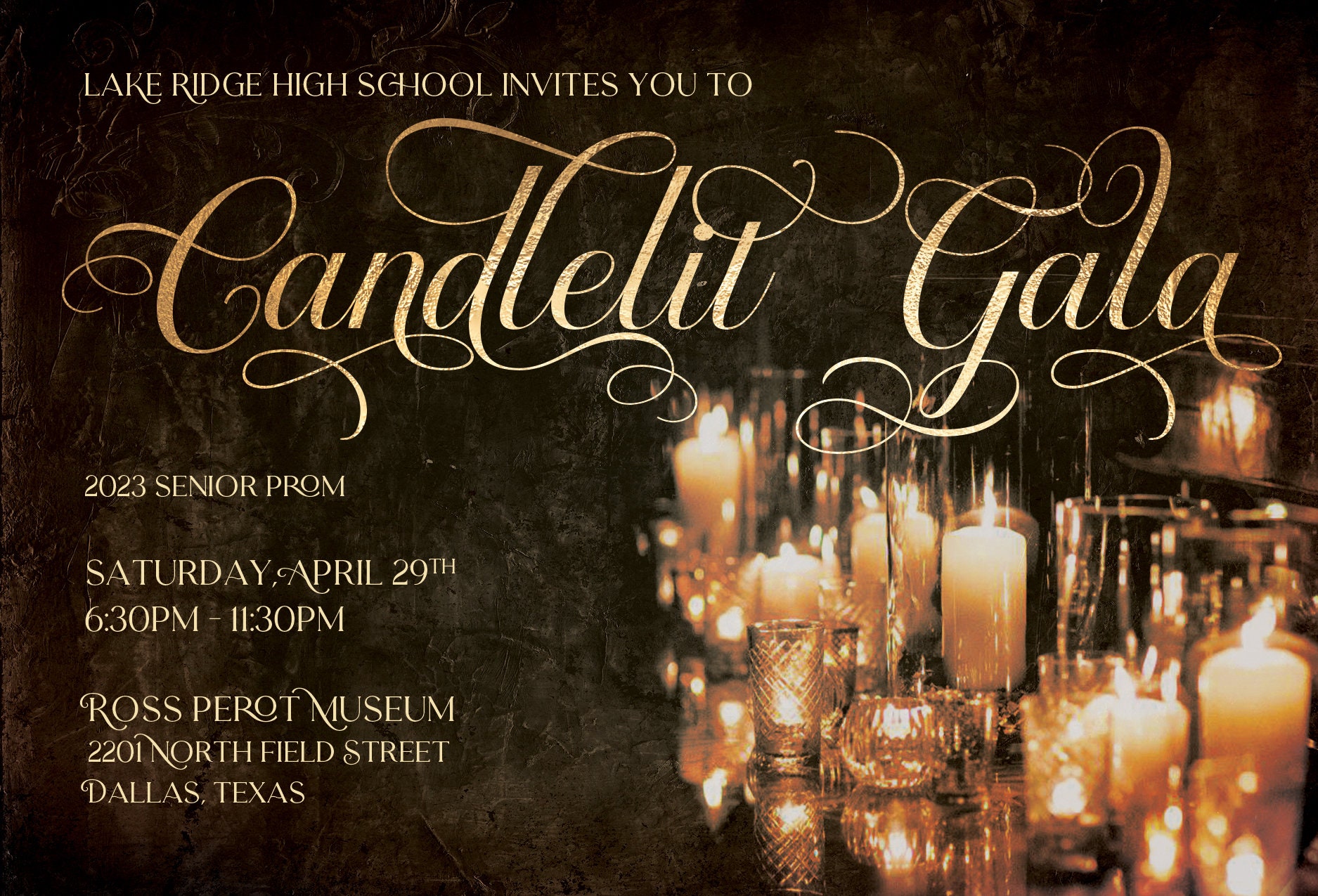 Candlelight | Multi-purpose Party Invitation | Personalized | Printable ...