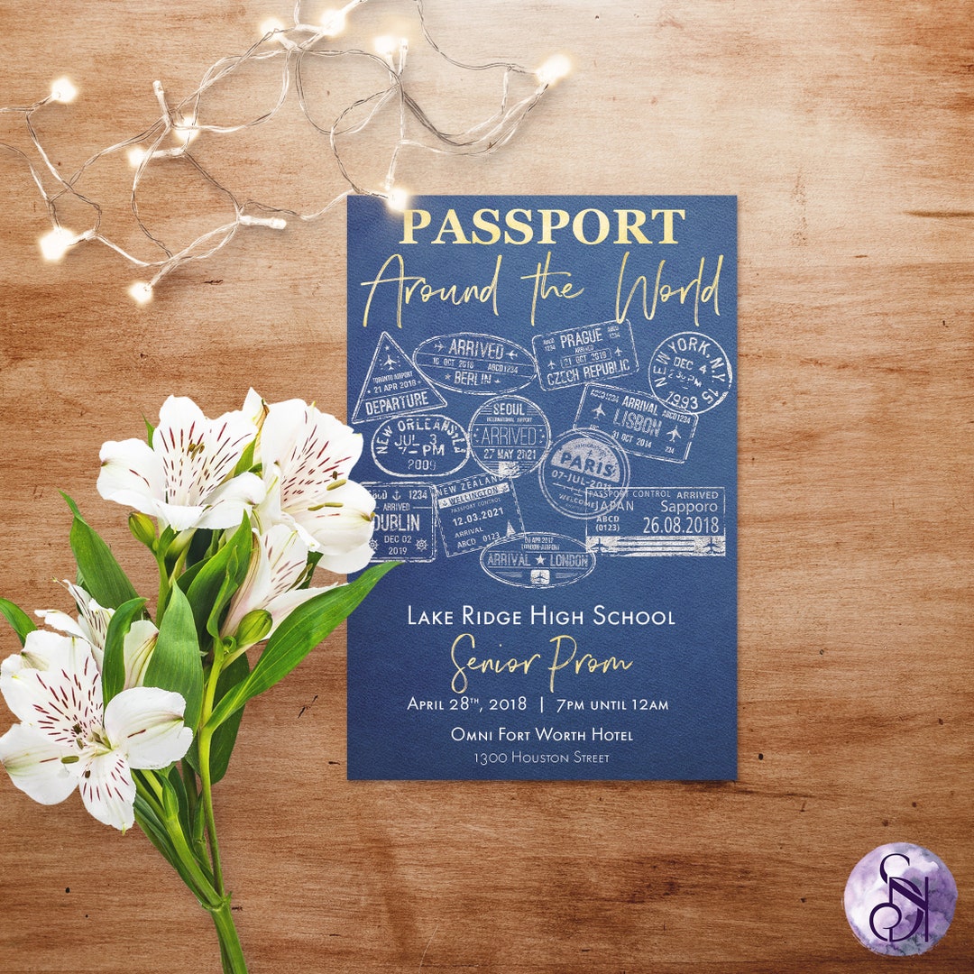 Passport | Multi-purpose Party Invitation | Personalized, Customizable ...