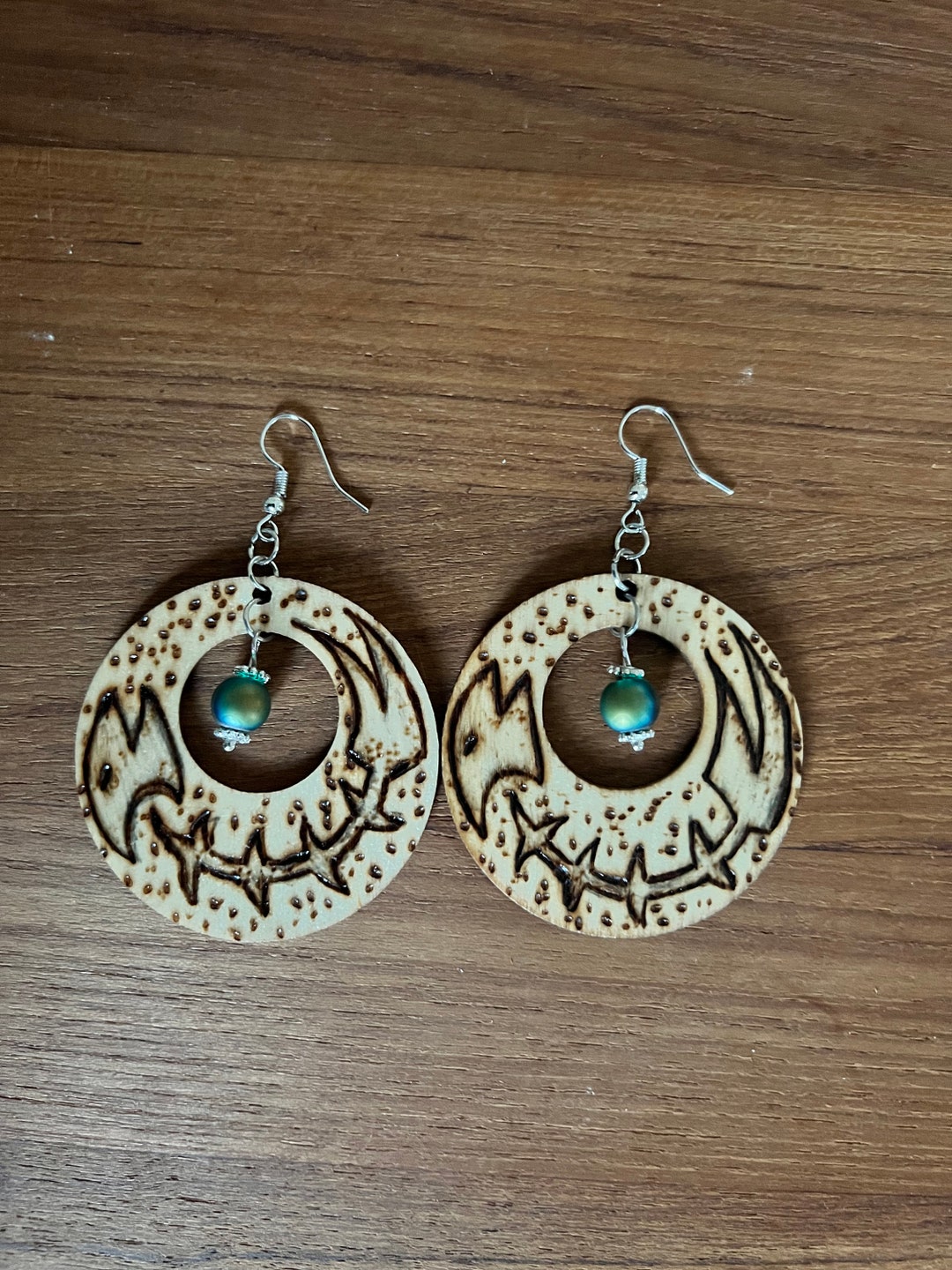 Wood Burned, Pyrography, Fishbone, Shell, Beach, Ocean - Etsy