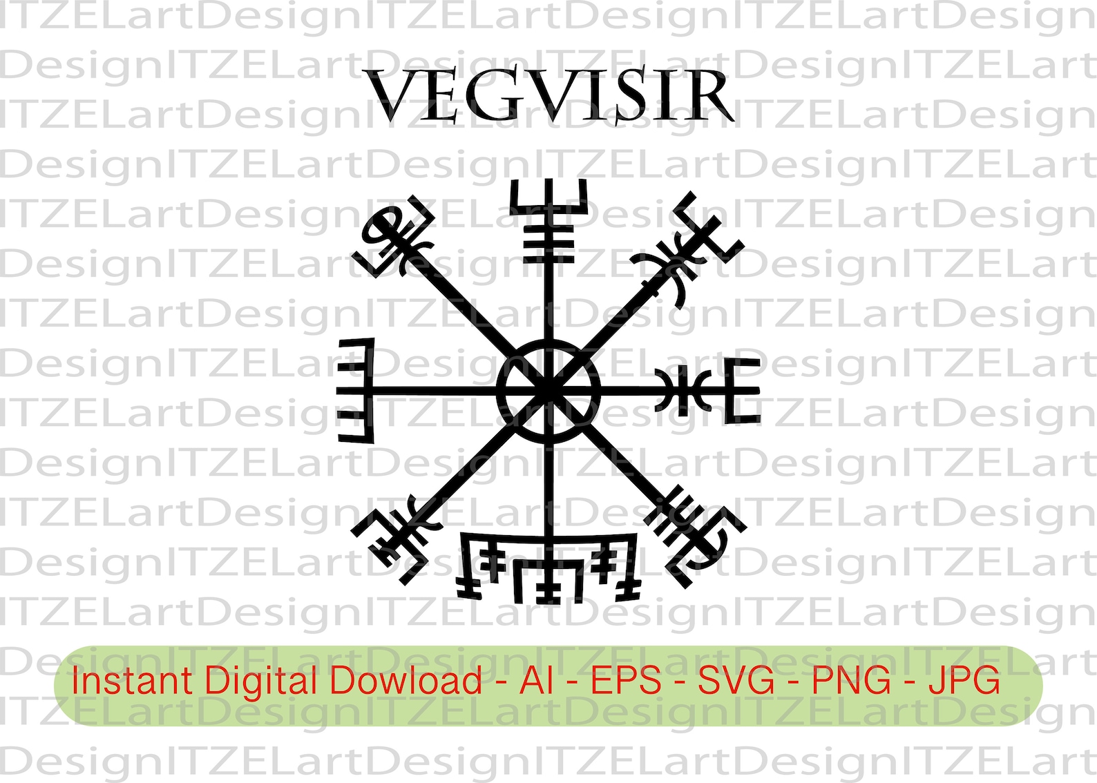 Vegvisir Compass Viking Nordic Symbols Valhalla, PNG , SVG , EPS , Ai ...