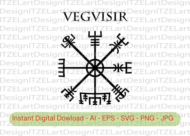 Vegvisir Compass SVG, Viking Nordic Design (digital Download) - Etsy