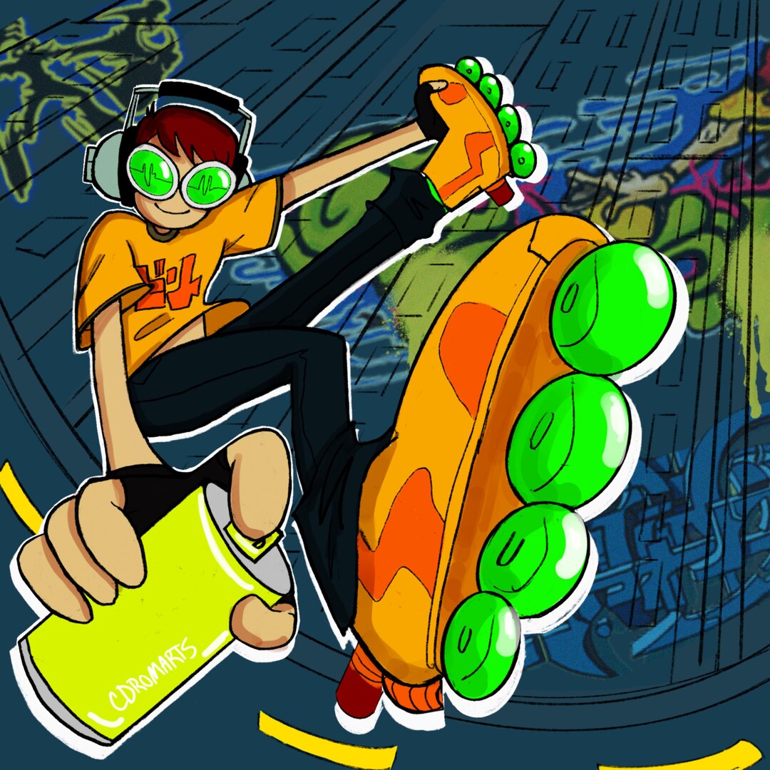 Beat Jet Set Radio Print - Etsy
