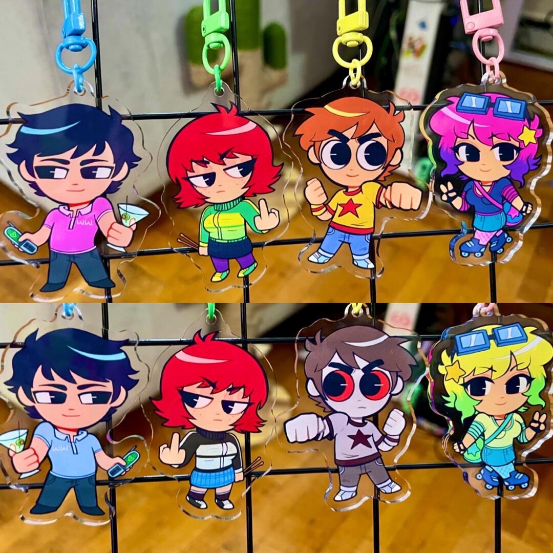 Scott Pilgrim Double Sided Charms/keychains - Etsy