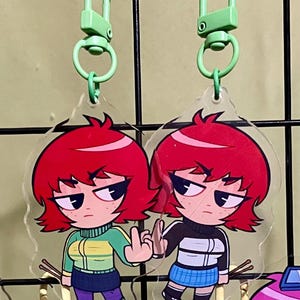 Scott Pilgrim Double Sided Charms/keychains - Etsy