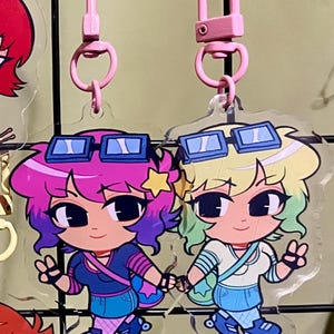 Scott Pilgrim Double Sided Charms/keychains - Etsy