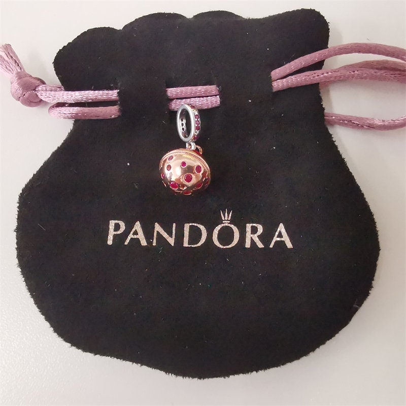 Pandora Two-tone Sparkle Mars Murano Glaze Charm Pendant - Etsy