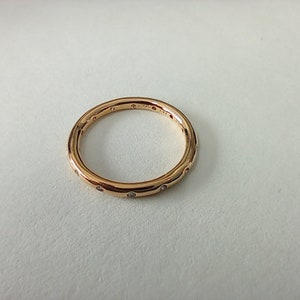 PANDORA Gold DROPLETS SPARKLING Cz Ring New - Etsy