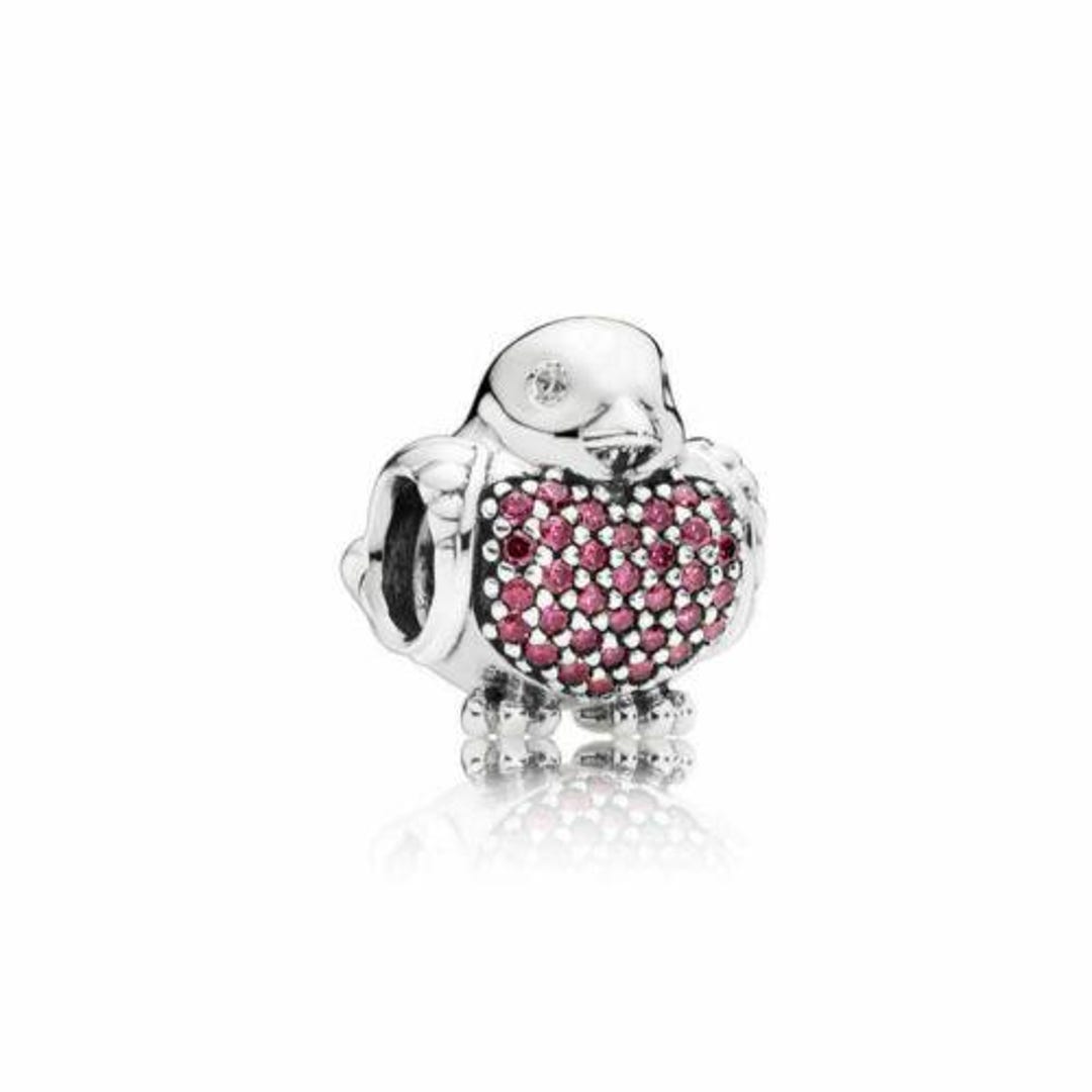Pandora Red Robin Silver Charm - Etsy