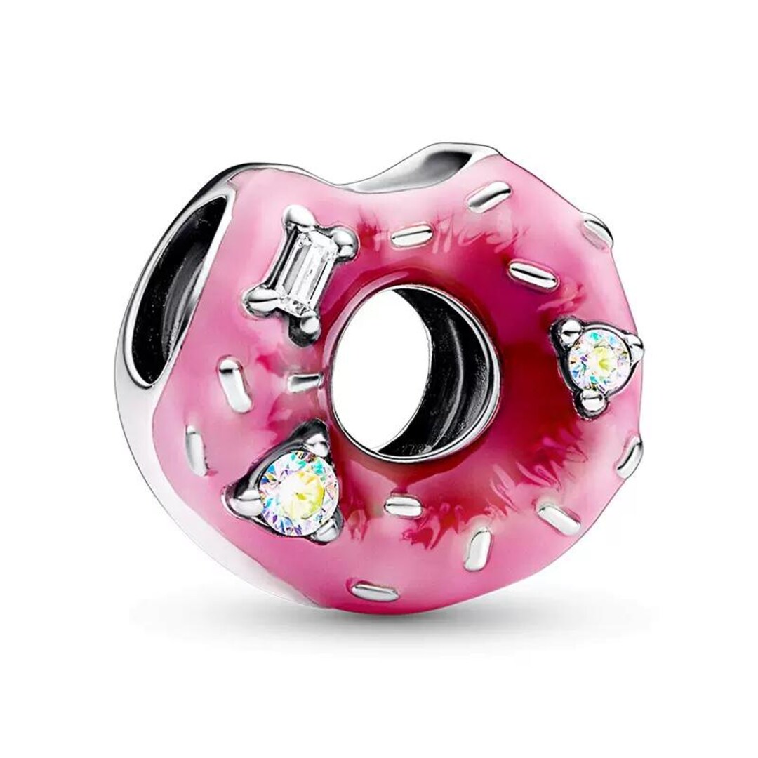Pandora a Bite Surprise Skewer Decorated Donut Charm Necklace Set -45cm ...
