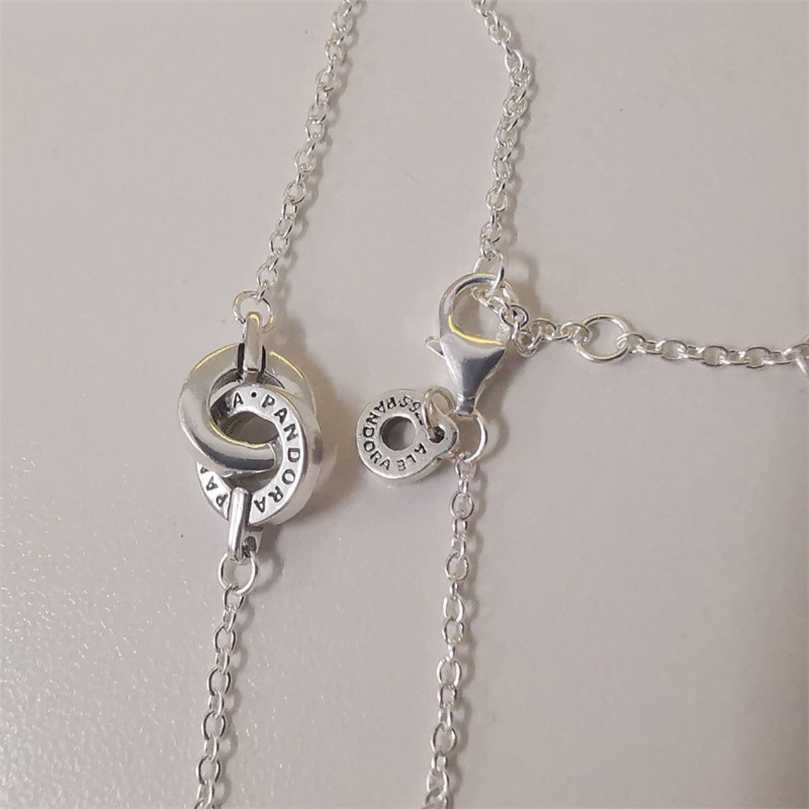 Pandora Signature Intertwined Pavé Chain Bracelet - Etsy