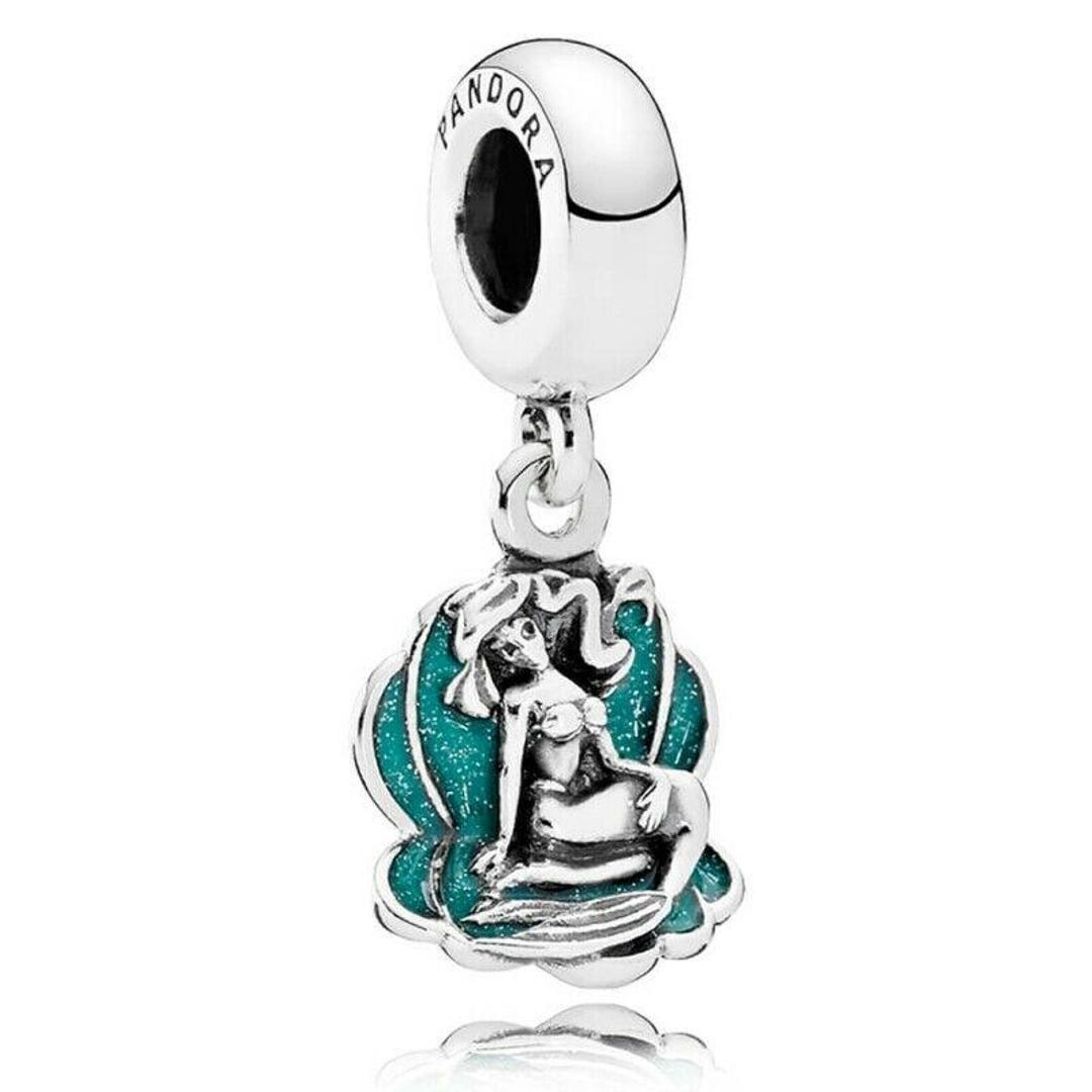 Pandora the Little Mermaid Ariel & Seashell Dangle Charm - Etsy