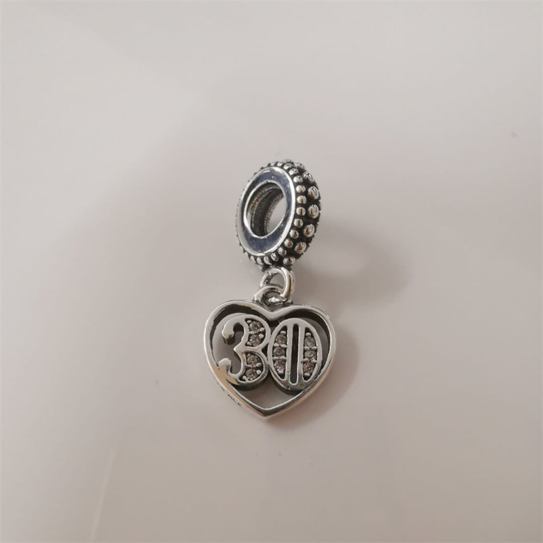 Pandora 30th Celebration Years of Love ANNIVERSARY BIRTHDAY CHARM - Etsy