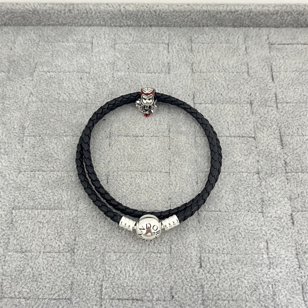 Pandora Scarlet Witch Double Loop Woven Leather Bracelet - Etsy
