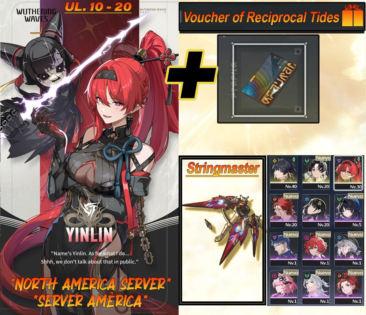 UL19/NA/ wuthering waves Yinlin Stringmaster - Etsy México