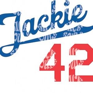 Jackie Robinson Brooklyn Dodgers SVG | Vintage Baseball Design (digital ...