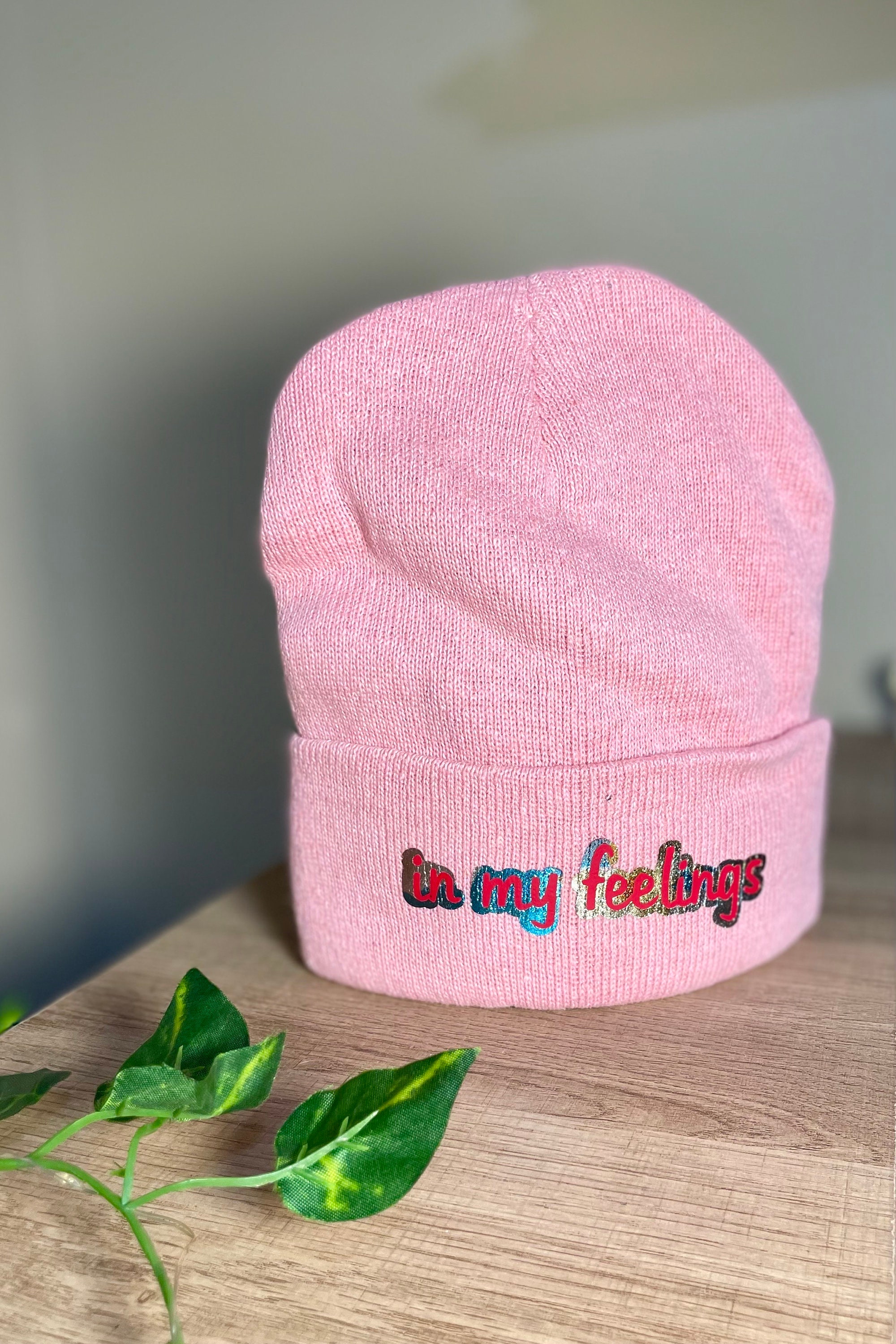 PINK BEANIE/SKULLCAP graphic Designed - Etsy