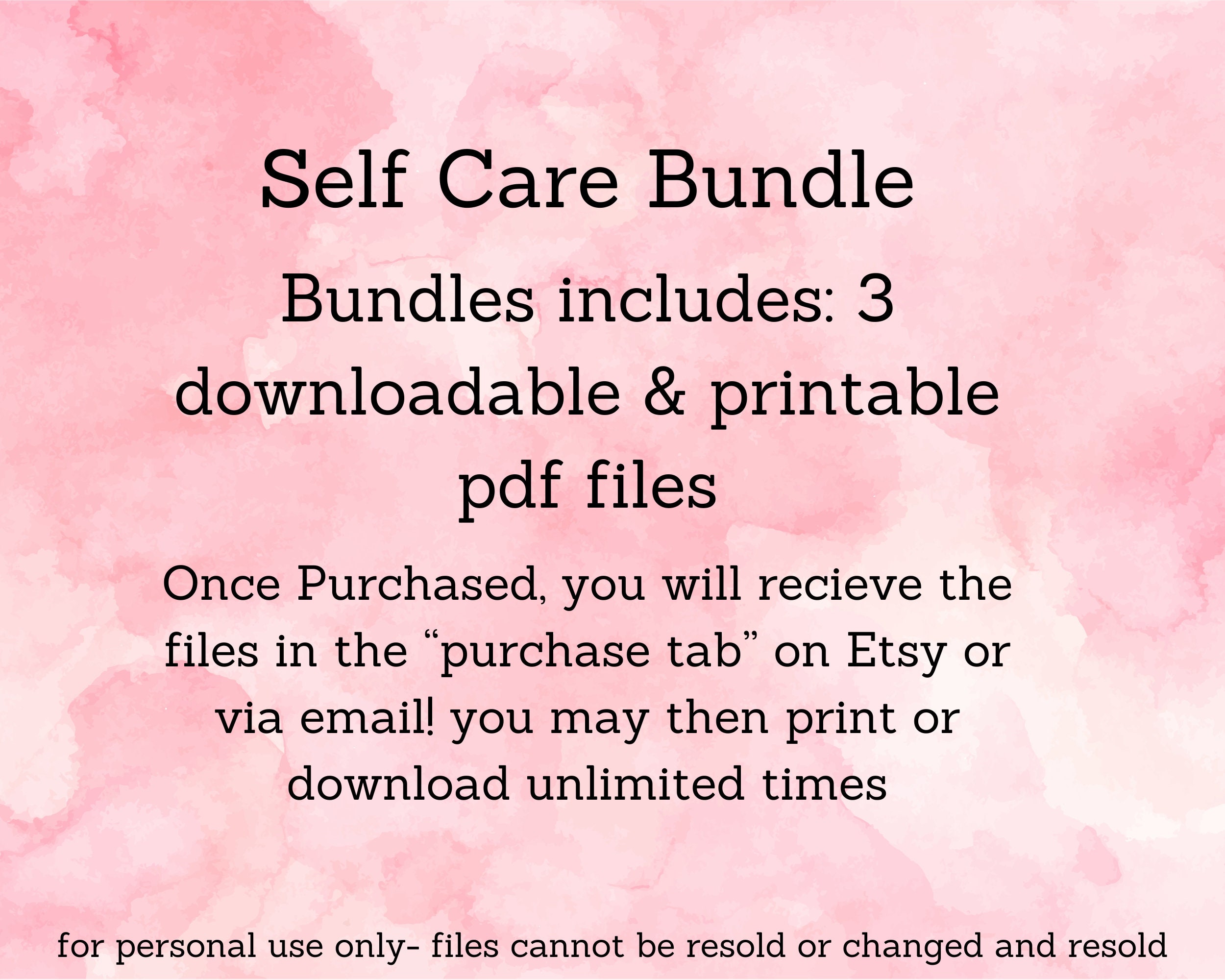Daily Self Care Checklist Self Care Printable Self Love Journal Self