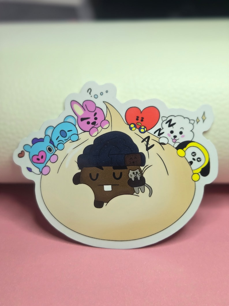 BT21 Dumpling Shooky Vinyl Sticker - Etsy