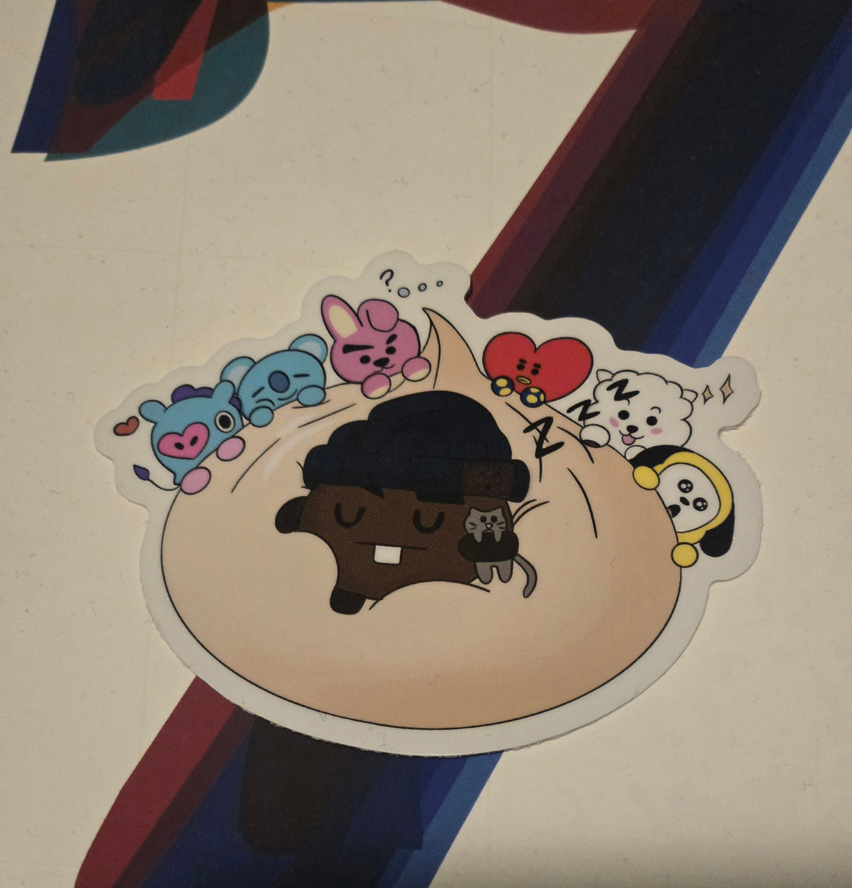 BT21 Dumpling Shooky Vinyl Sticker - Etsy