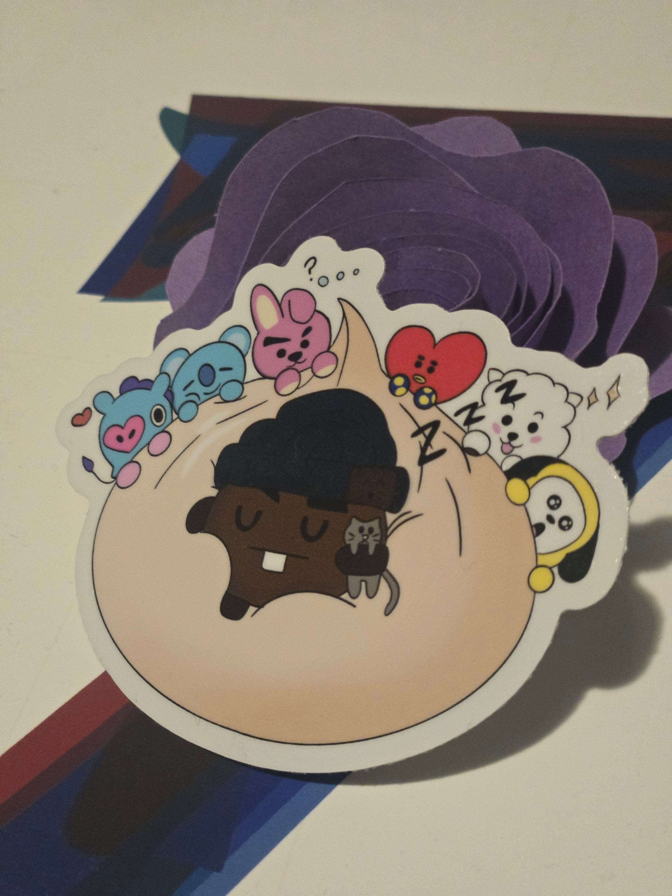 BT21 Dumpling Shooky Vinyl Sticker - Etsy