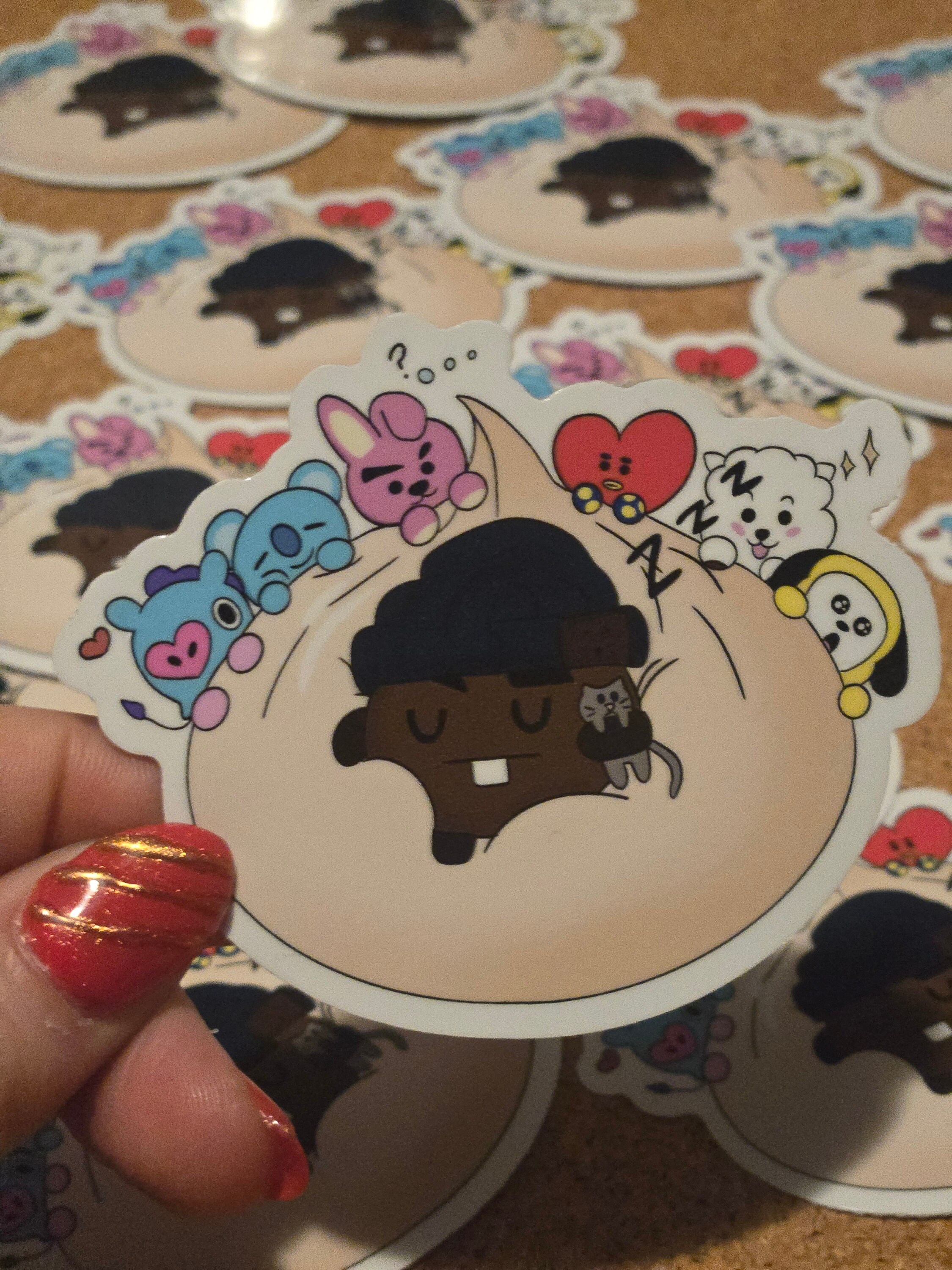 BT21 Dumpling Shooky Vinyl Sticker - Etsy