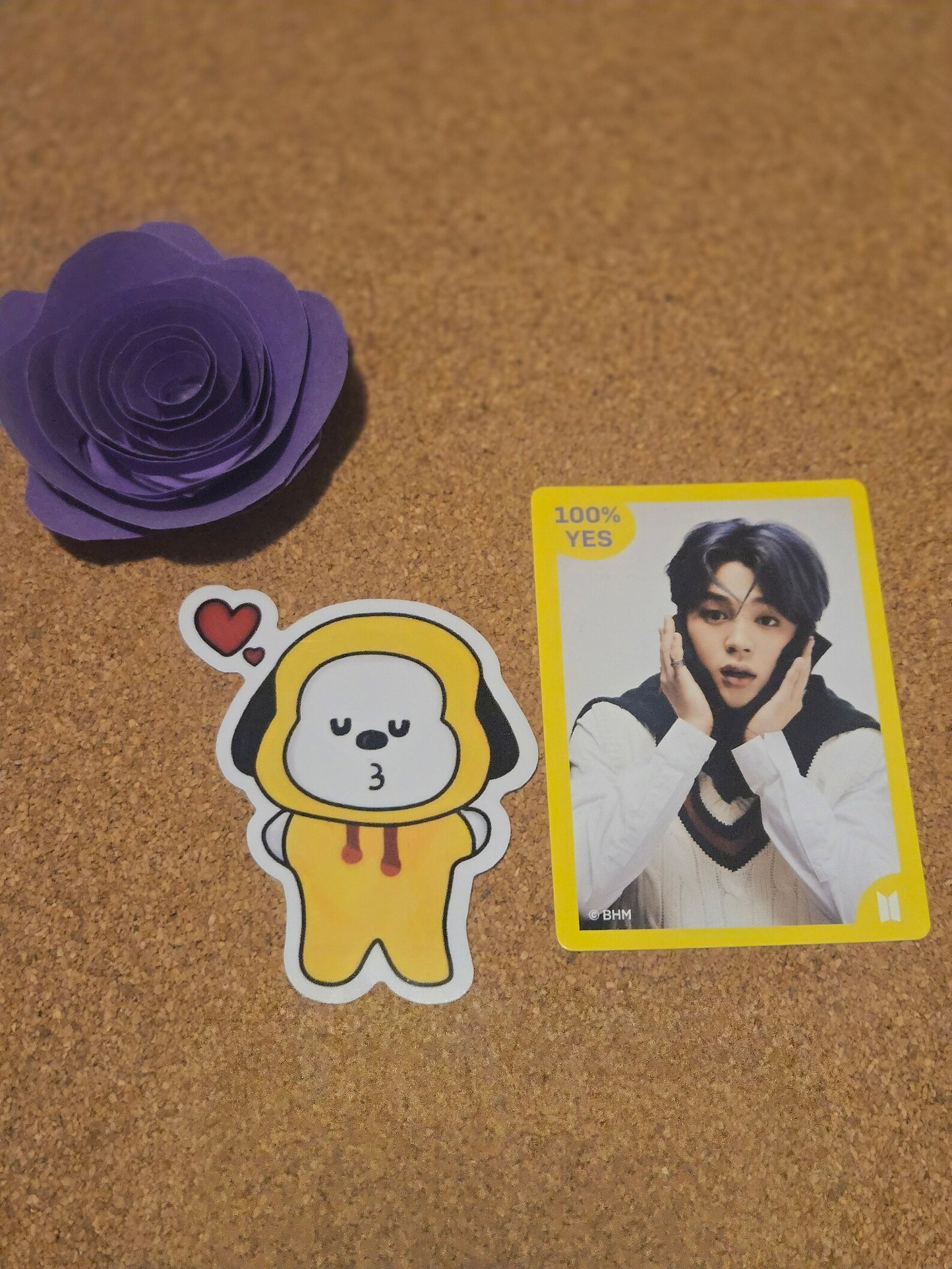 Cute BT21 Chimmy Smooch Vinyl Sticker - Etsy