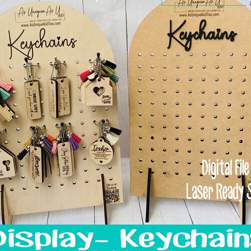 Laser SVG Cut File Display Keychains Counter Display Large - Etsy