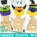 Laser SVG Cut File, Candy Corn Bat, Candy Corn Witch, Candy Corn ...
